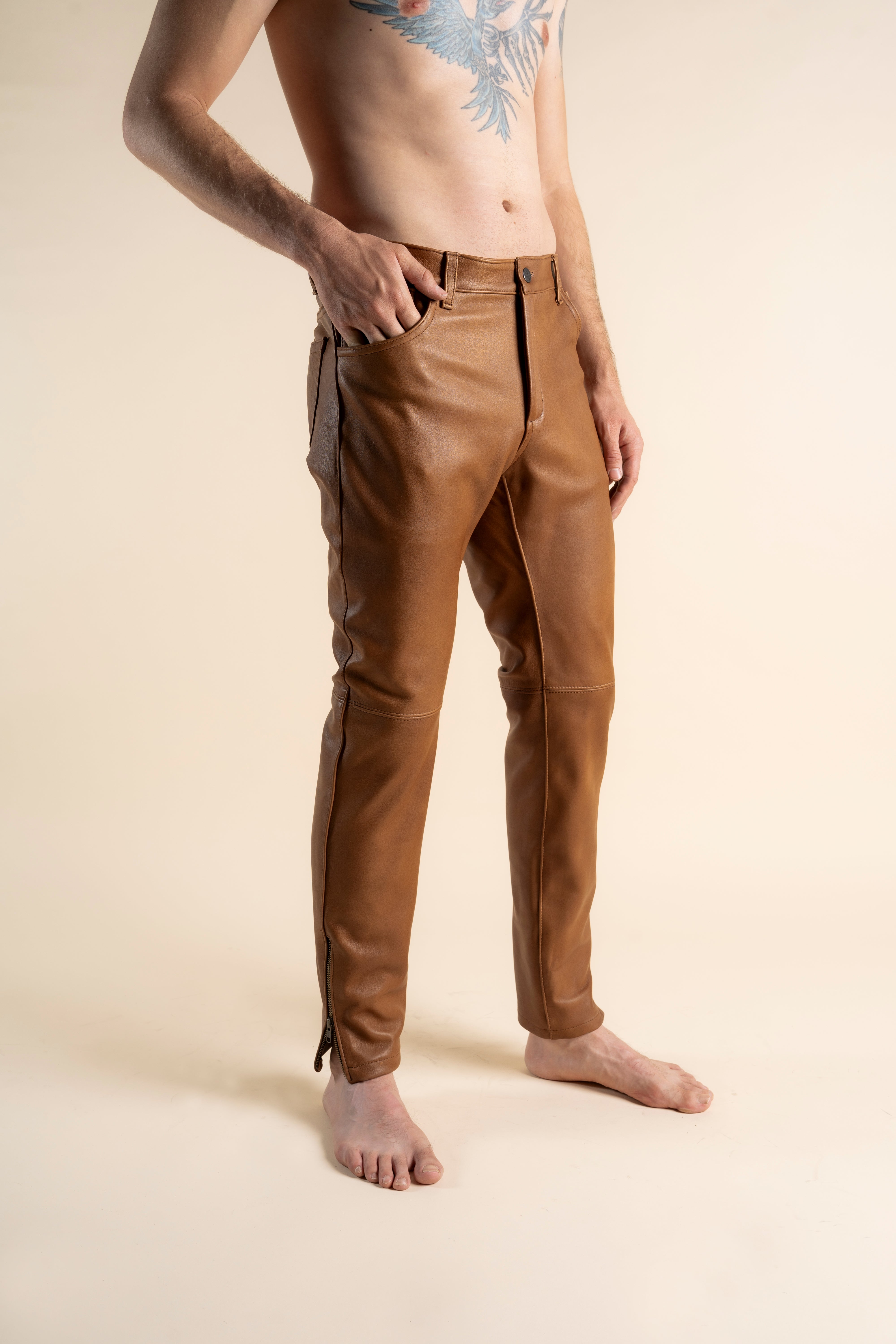 LIGHT BROWN PANTS – LuxxeMx