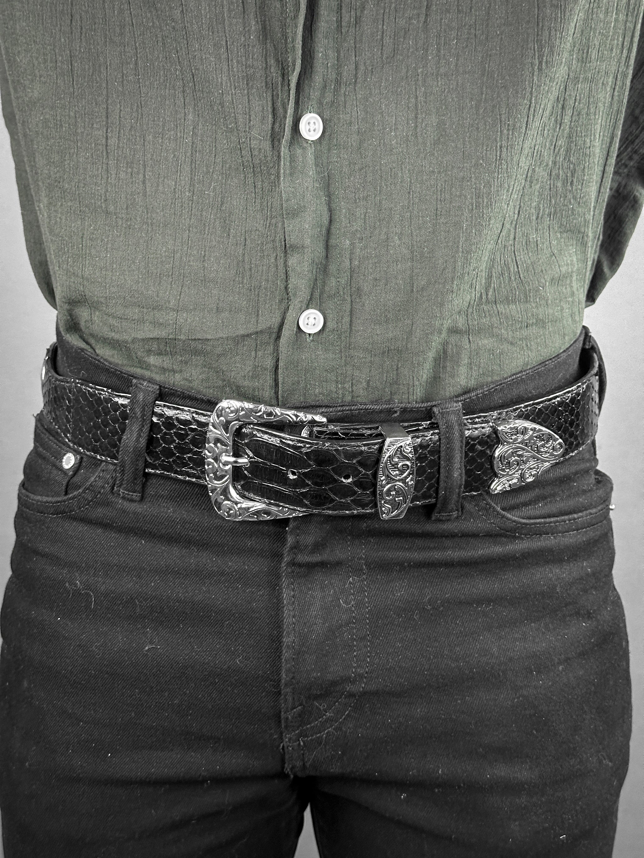 PYTHON WESTERN BELT – LuxxeMx