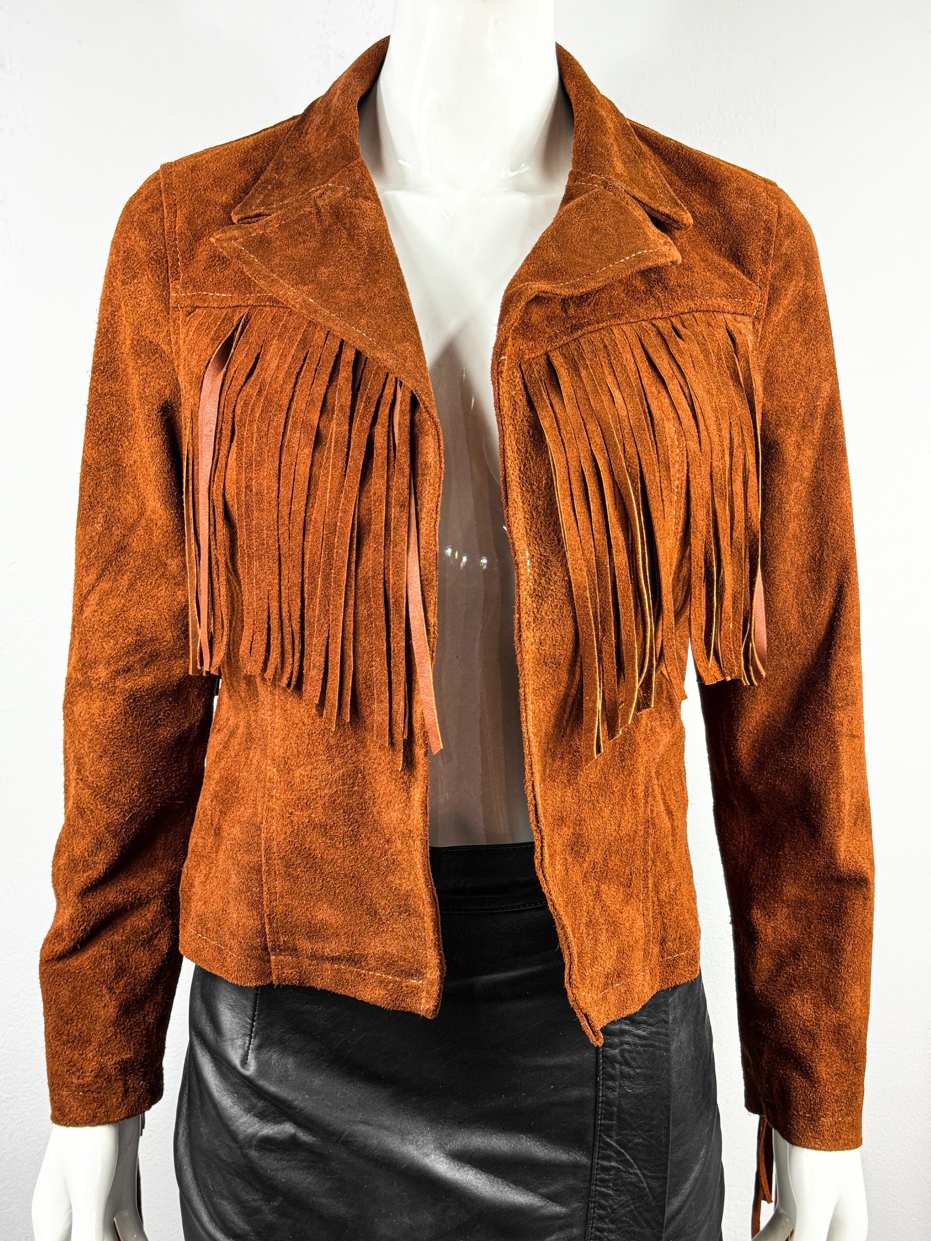 SUEDE CHESTNUT JACKET WOMAN – LuxxeMx