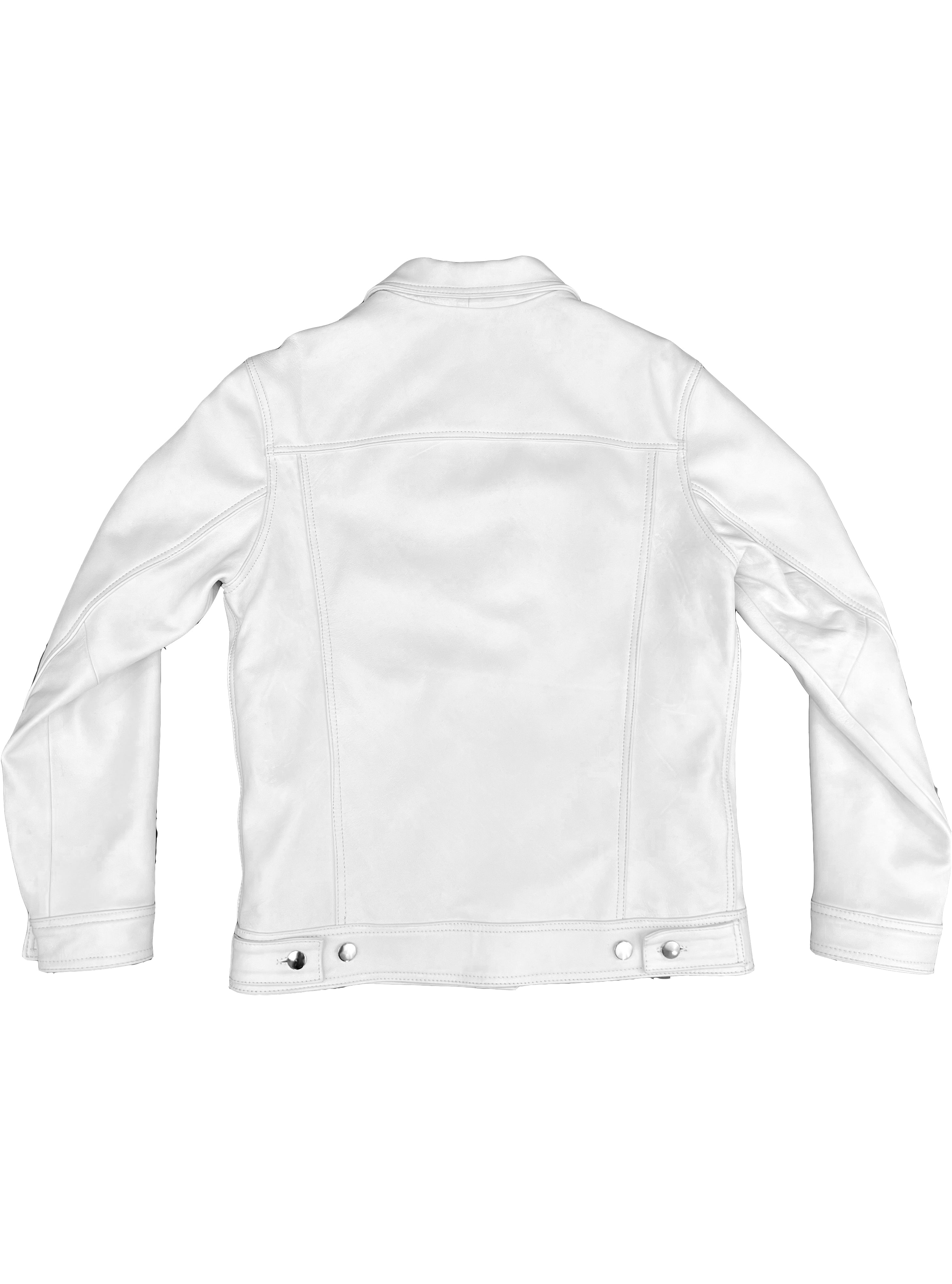WHITE TRUCKER JACKET – LuxxeMx