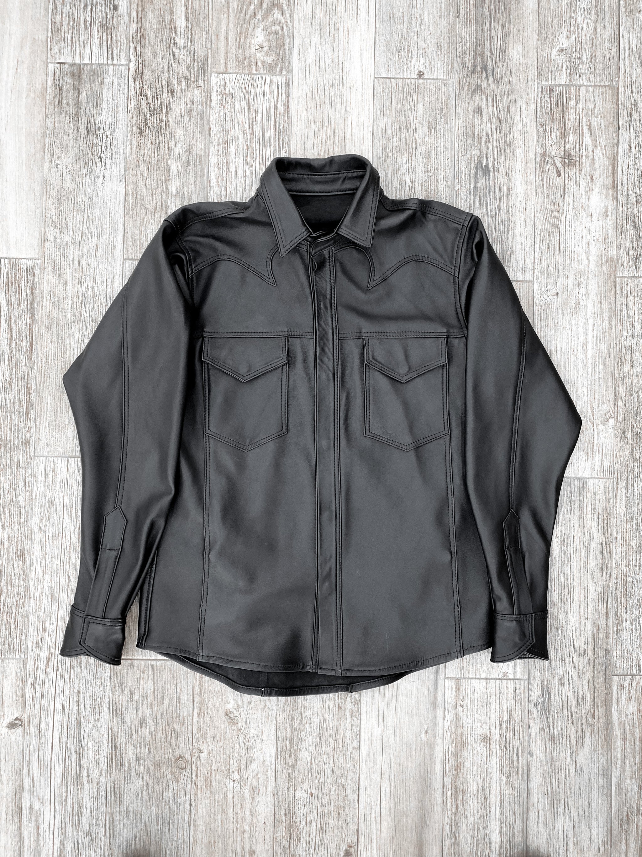 LEATHER OVERSHIRT – LuxxeMx