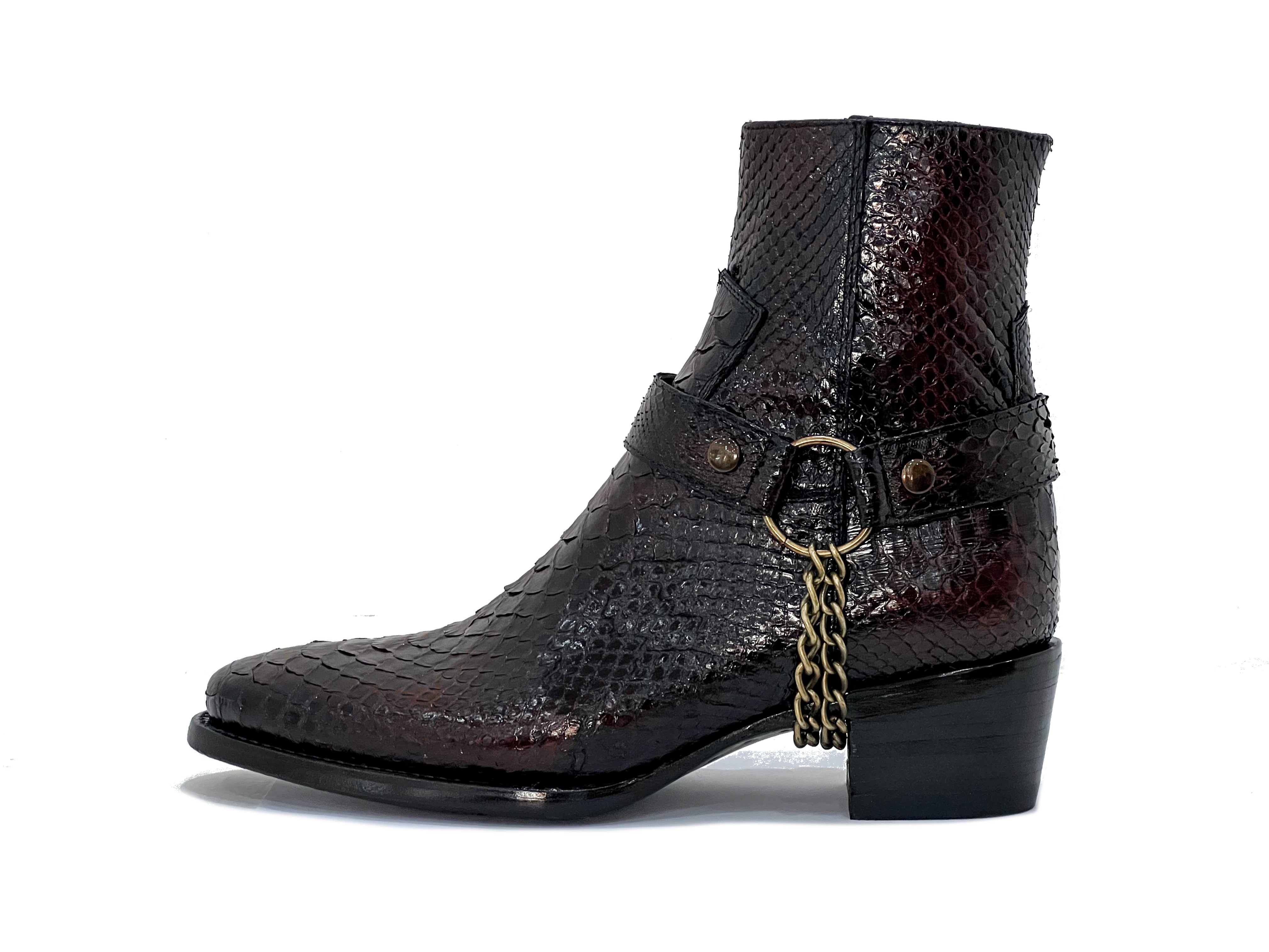 DARK BROWN PYTHON LISBOA – LuxxeMx