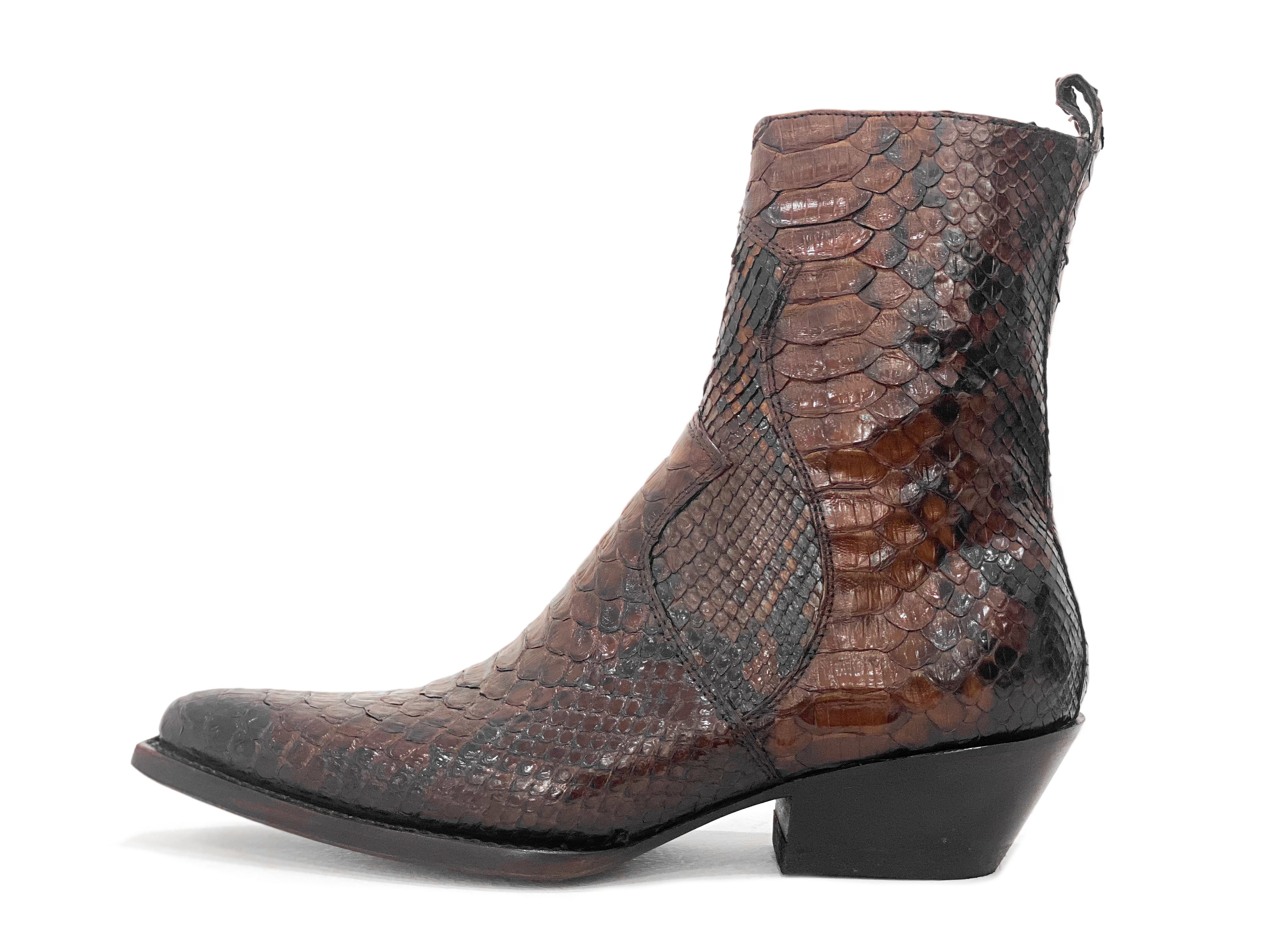 DARK BROWN PYTHON MÁLAGA – LuxxeMx